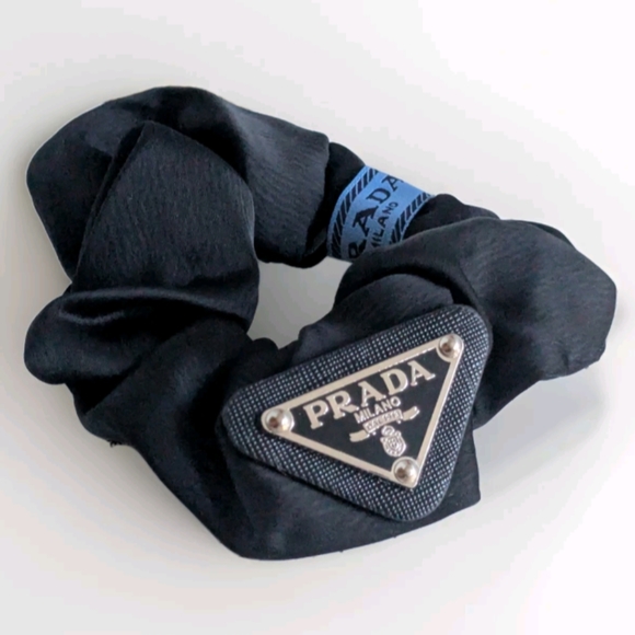 Prada | Accessories | Prada Black Hair Scrunchie | Poshmark